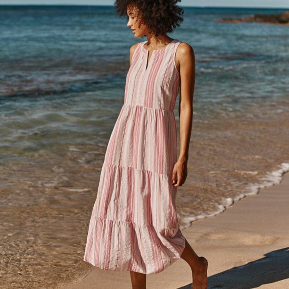 J. Jill | Dresses | Jjill Ibiza Tiered Maxi Dress | Poshmark